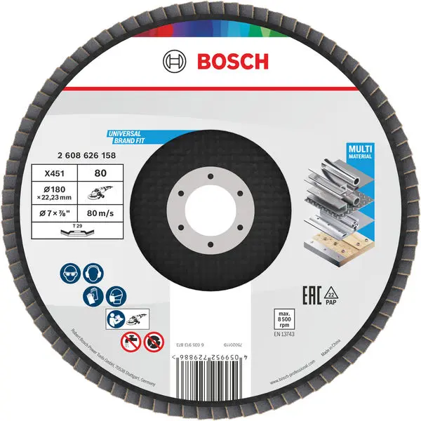 Bosch Lamelni disk X451 2608626158, O180, T29, G80, 15 komada