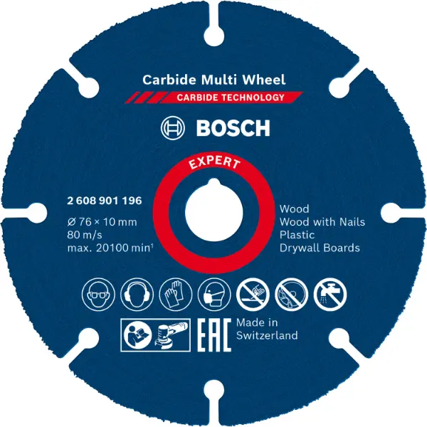 Bosch Karbidna rezna ploča Expert Multi Wheel 76 mm