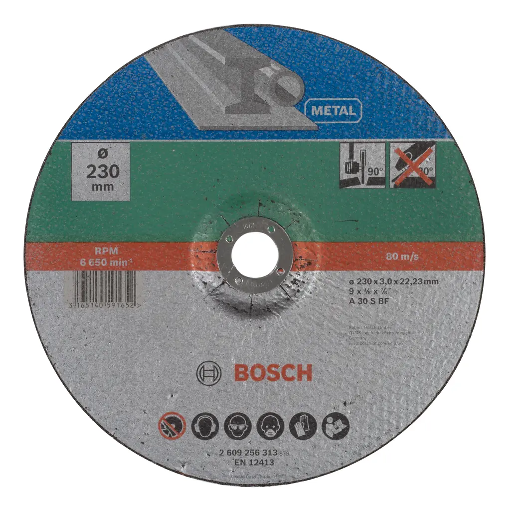 Bosch Rezna ploča 2609256313, 230×3,0×22,23 mm, Metal, 10 komada