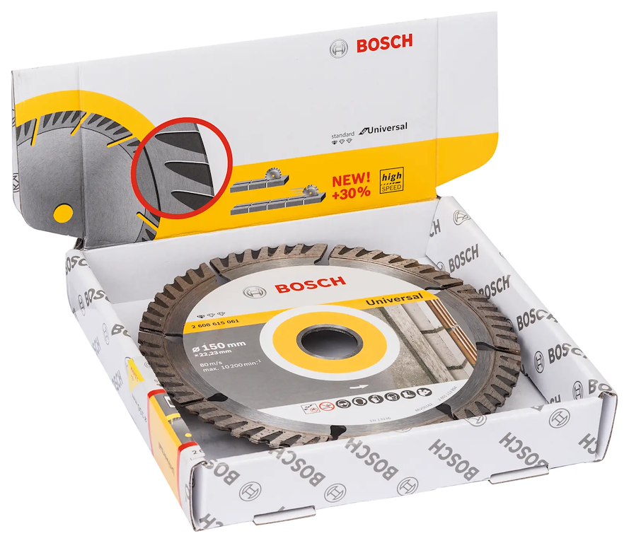 Bosch Dijamantska rezna ploča Standard for Universal 2608615062, 150x22.23x2.4x10mm