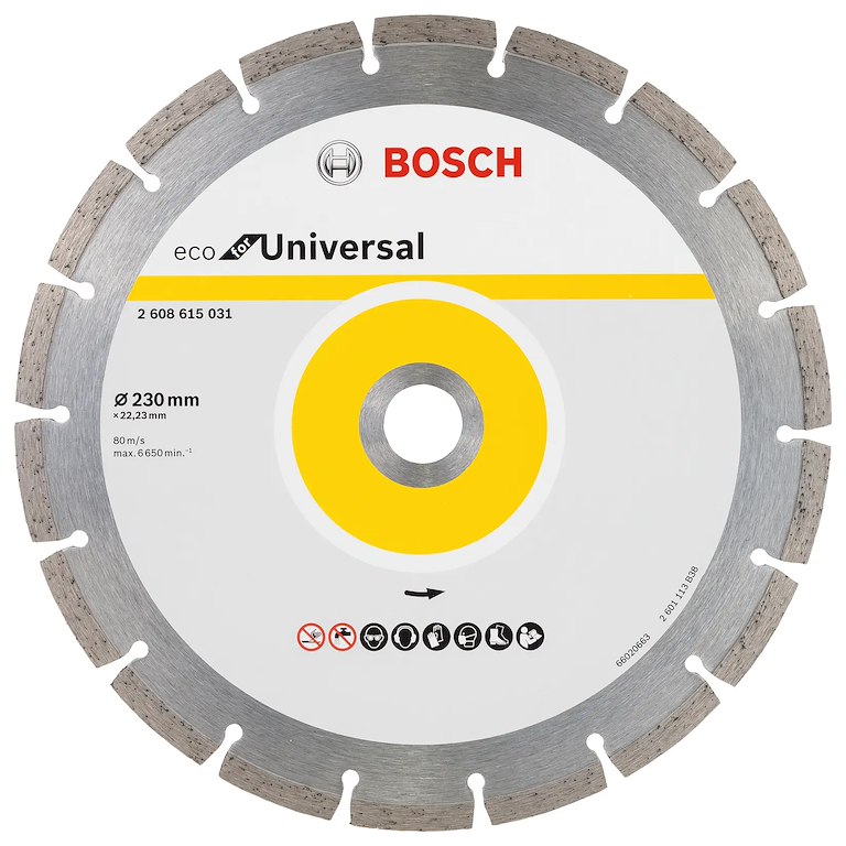 Bosch Dijamantska rezna ploča Eco for Universal segmentna 230x22.23x7mm, 2608615044
