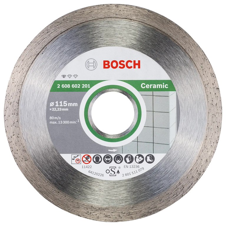 Bosch Dijamantska rezna ploča Standard for Ceramic 2608603231, 115 x 22.23 x 1.6 x 7 mm