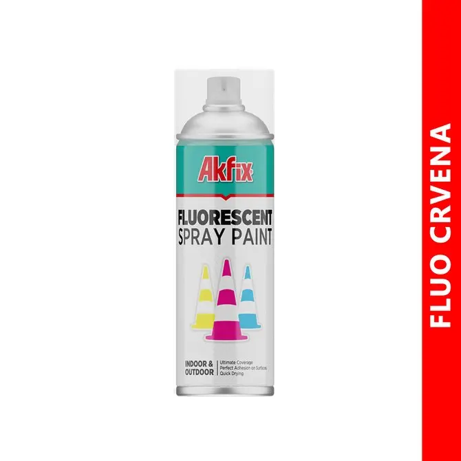 AKFIX boja u spreju fluorescentna crvena 400 ml
