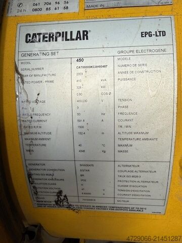 Elektrogenerator
Caterpillar 450