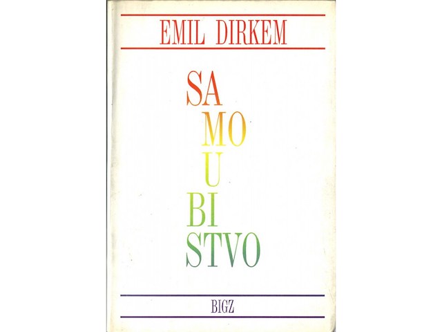 Emil Dirkem - SAMOUBISTVO (retko!)