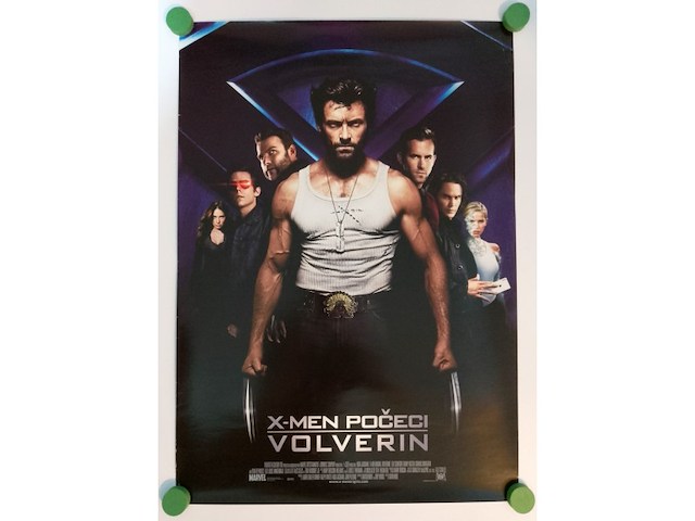 Originalni filmski plakat - X-Men počeci: Volverin