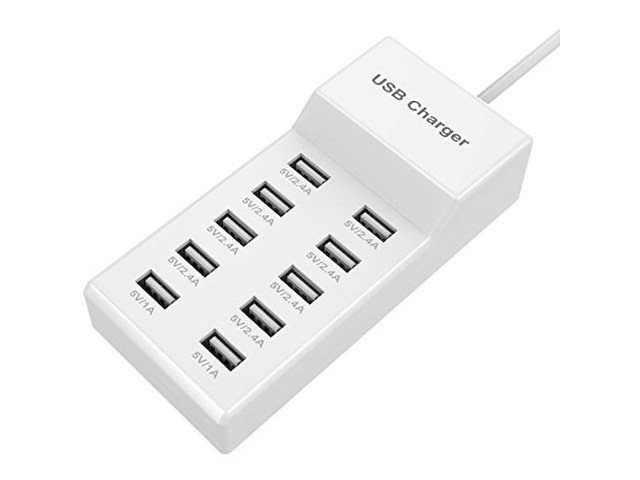 USB hub punjač za telefone 10 izlaza