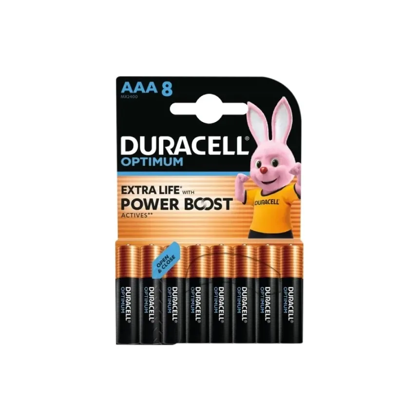 Baterija Duracell Optimum AAA 8/1, nepunjiva