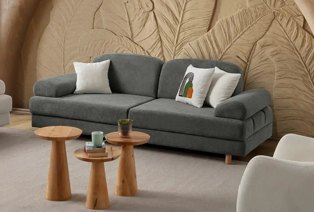 Atelier del Sofa Trosed na razvlačenje Aries, 230 x 85 x 93 cm, Antracit
