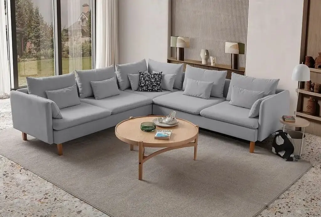 Atelier del Sofa Ugaona garnitura Flexy L, 285 x 285 x 100 cm, Siva