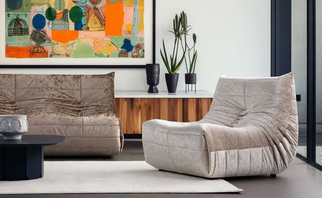 Atelier del Sofa Fotelja Bocek, 90 x 100 x 80 cm, Krem