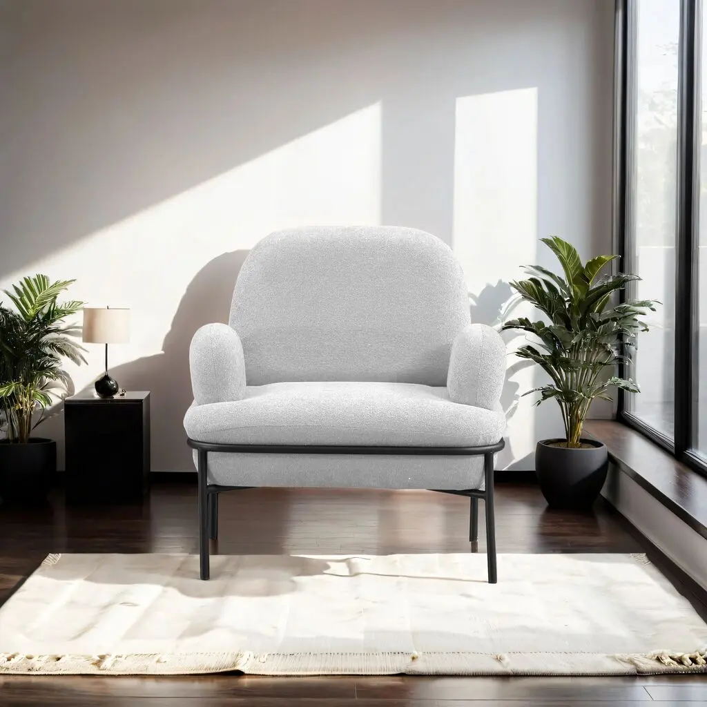 Atelier del Sofa Fotelja Aster, 85 x 80 x 53 cm, Bela