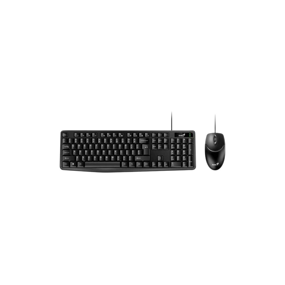Genius Žični set tastatura + miš KM-170 US BLK USB - Crni
