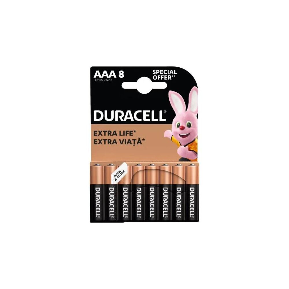 Duracell Baterije Basic AAA 8kom