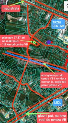 Placevi na Lokaciji u usponu - TC na 400 m