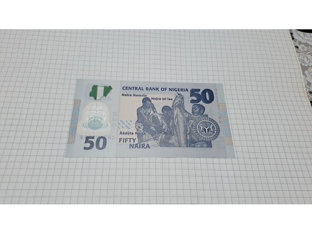 NIGERIA 50 NAIRA 2023 GODINA POLIMER