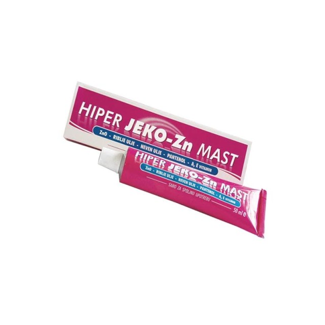 Hiper Jeco‑Zn mast 50 ml – mast sa cinkom za regeneraciju i zaštitu kože