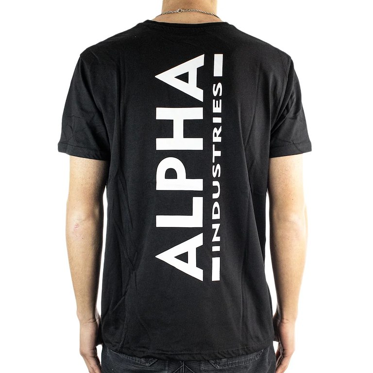 ALPHA INDUSTRIES MAJICA BACKPRINT BLK