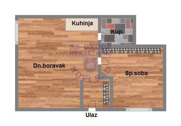 Dvosoban stan na prodaju, 38m2, 68.500€