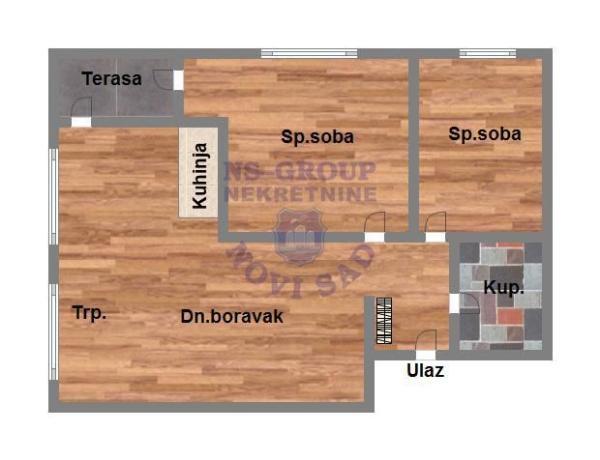 Trosoban stan na prodaju, 53m2, 149.930€
