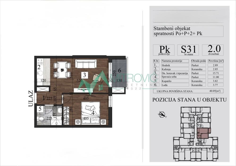 Jednoiposoban stan na prodaju, 40m2, 140.255€