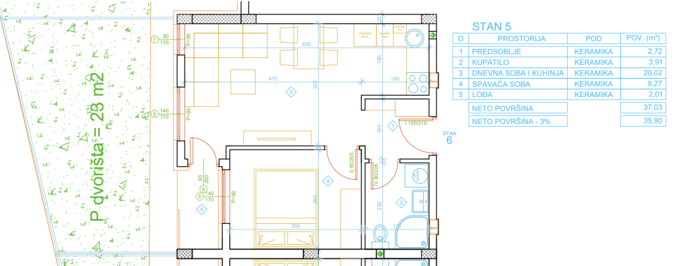 Jednoiposoban stan na prodaju, 35.90m2, 68.210€