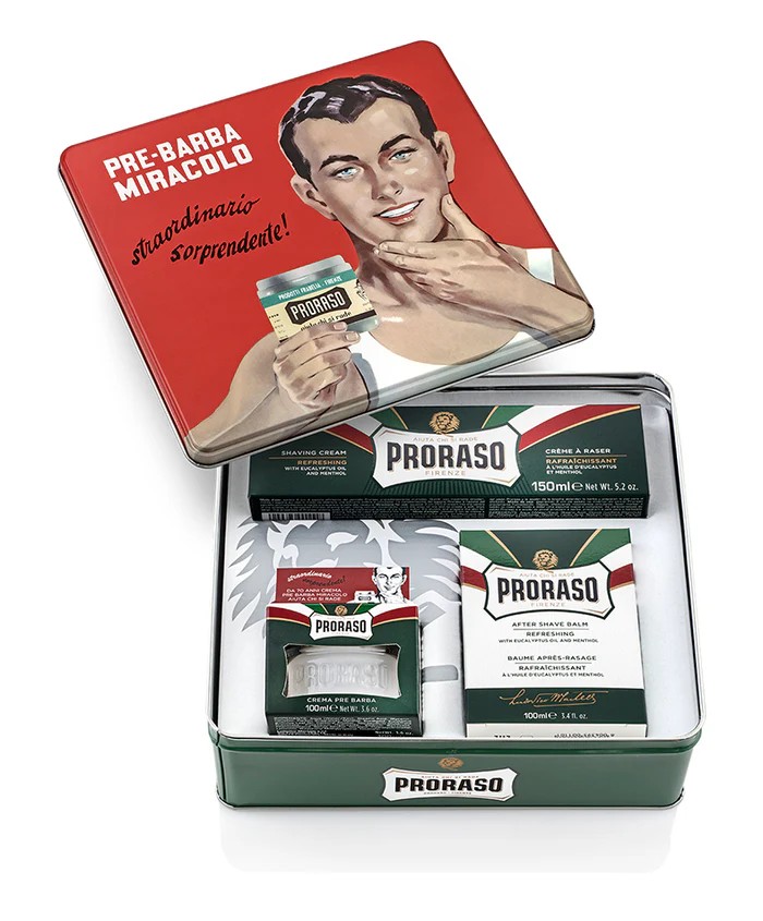 PRORASO SET za brijanje 3 u 1 GINO