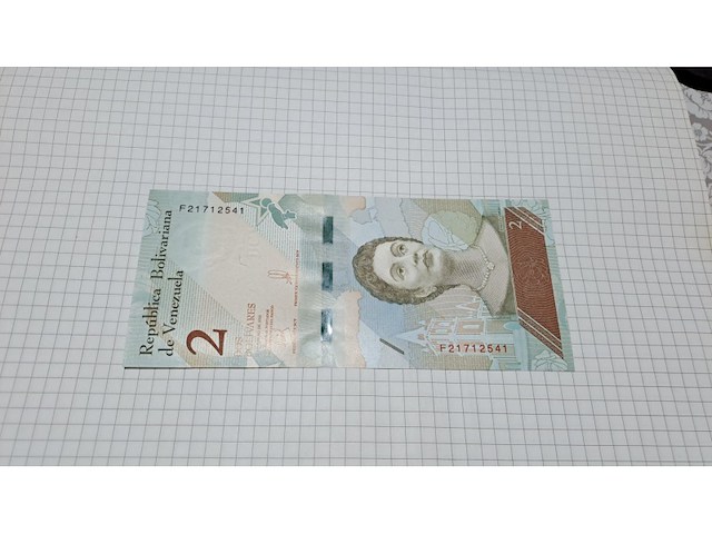VENECUELA 2 BOLIVARES 2018 GODINA