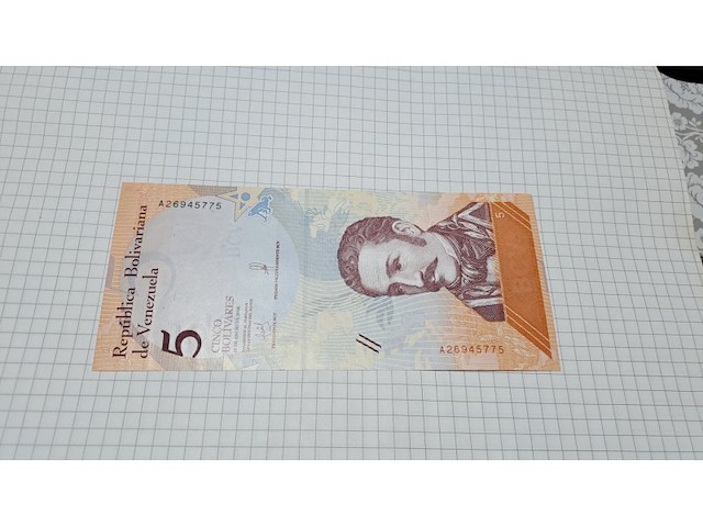 VENECUELA 5 BOLIVARES 2018 GODINA