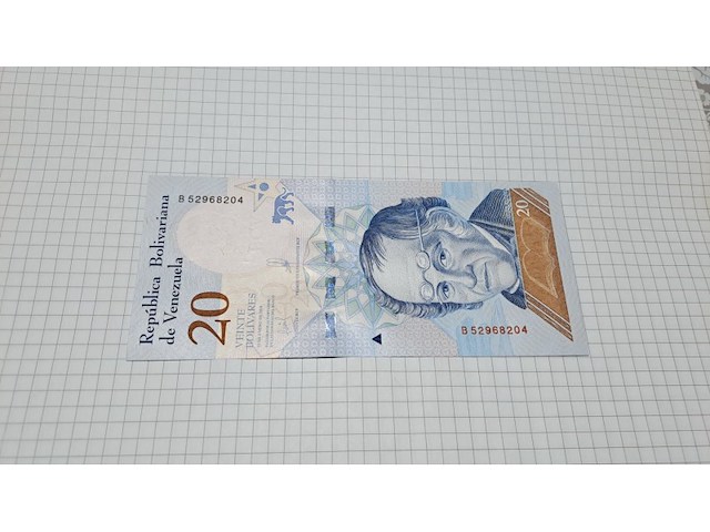 VENECUELA 20 BOLIVARES 2018 GODINA