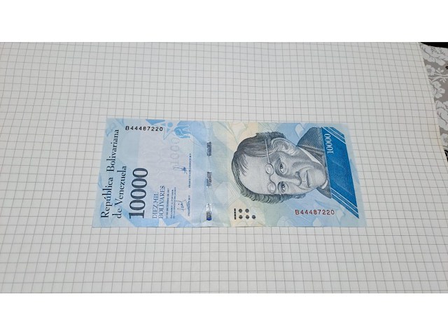 VENECUELA 10000 BOLIVARES 2017 GODINA