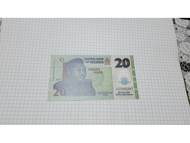 NIGERIA 20 NAIRA 2024 GODINA POLIMER