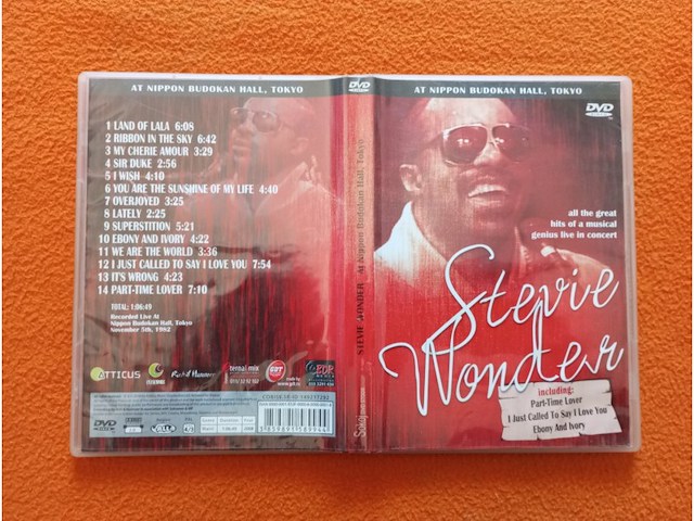 STEVIE WONDER - At Nippon Budokan Hall (DVD) licenca