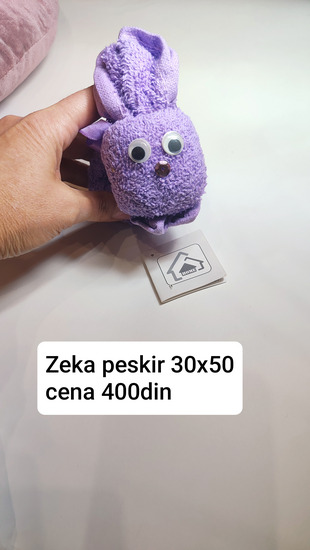 Zeka peškir 30x50 – ljubičasti dekorativni peškir