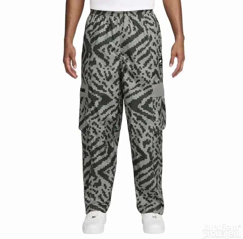 NIKE Air Woven Cargo All-over Print Pant vel. S, M NOVO HQ9468 320