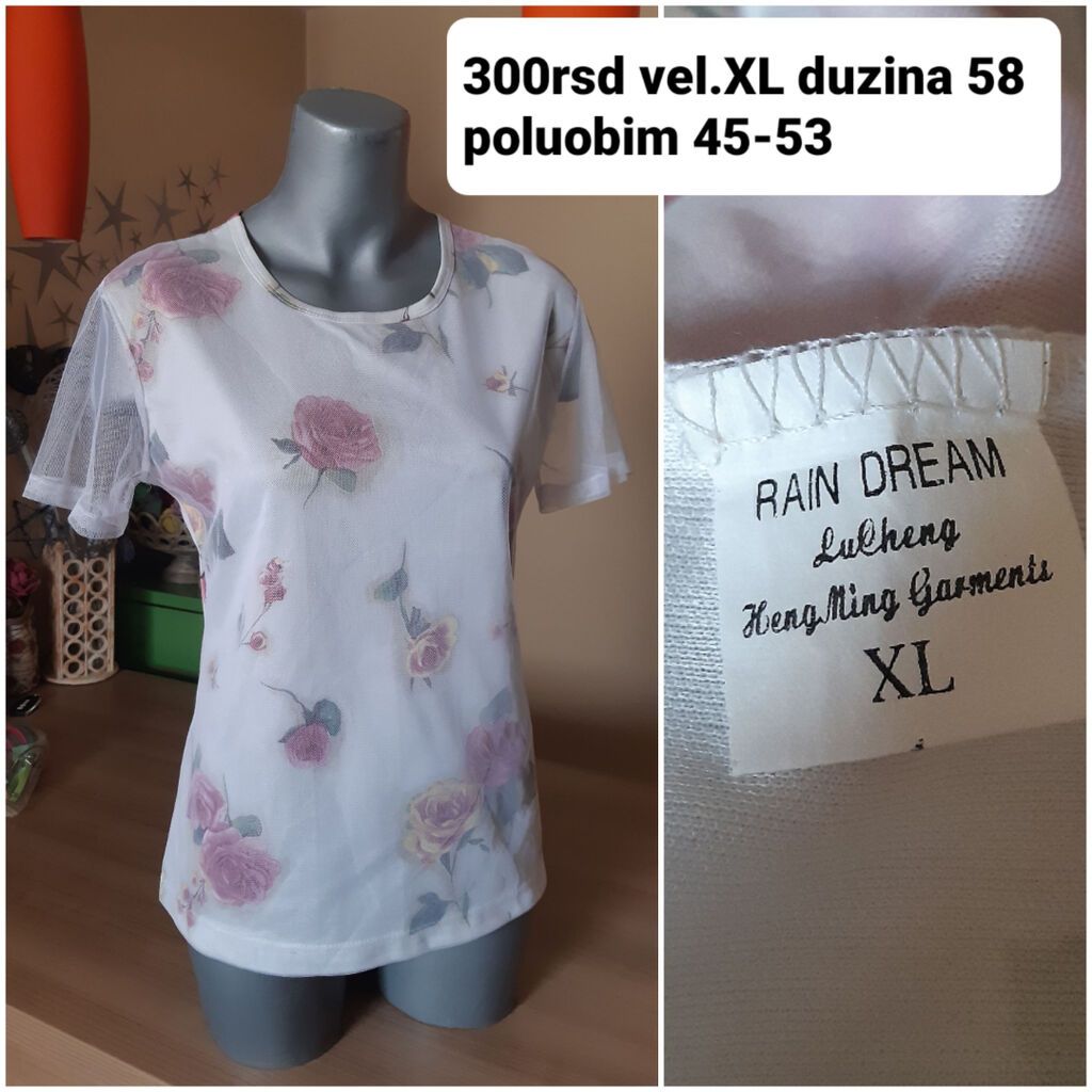 Ženska majica kratkih rukava sa cvetnim printom - Brend/etiketa: Rain