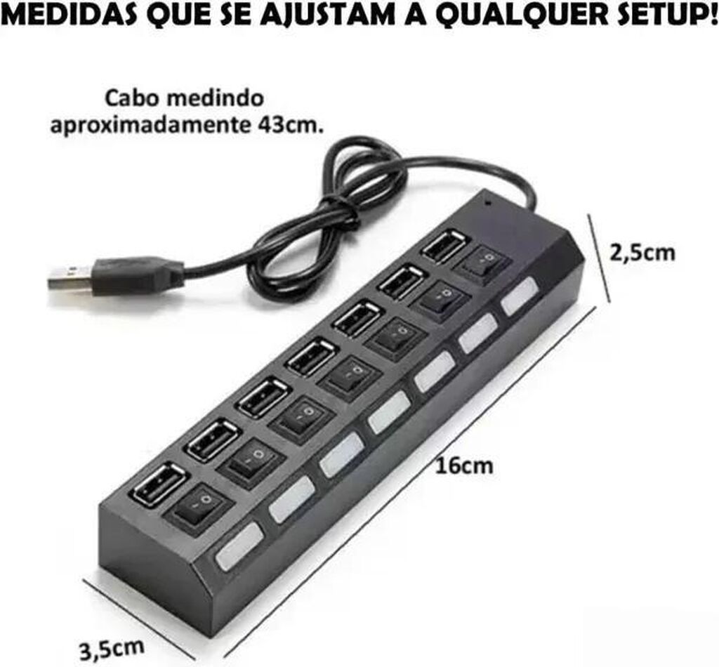 Usb HUB 3.0/ 7 porta NOVO. OPIS PROIZVODA: Sa LED svetlom i prekidačem