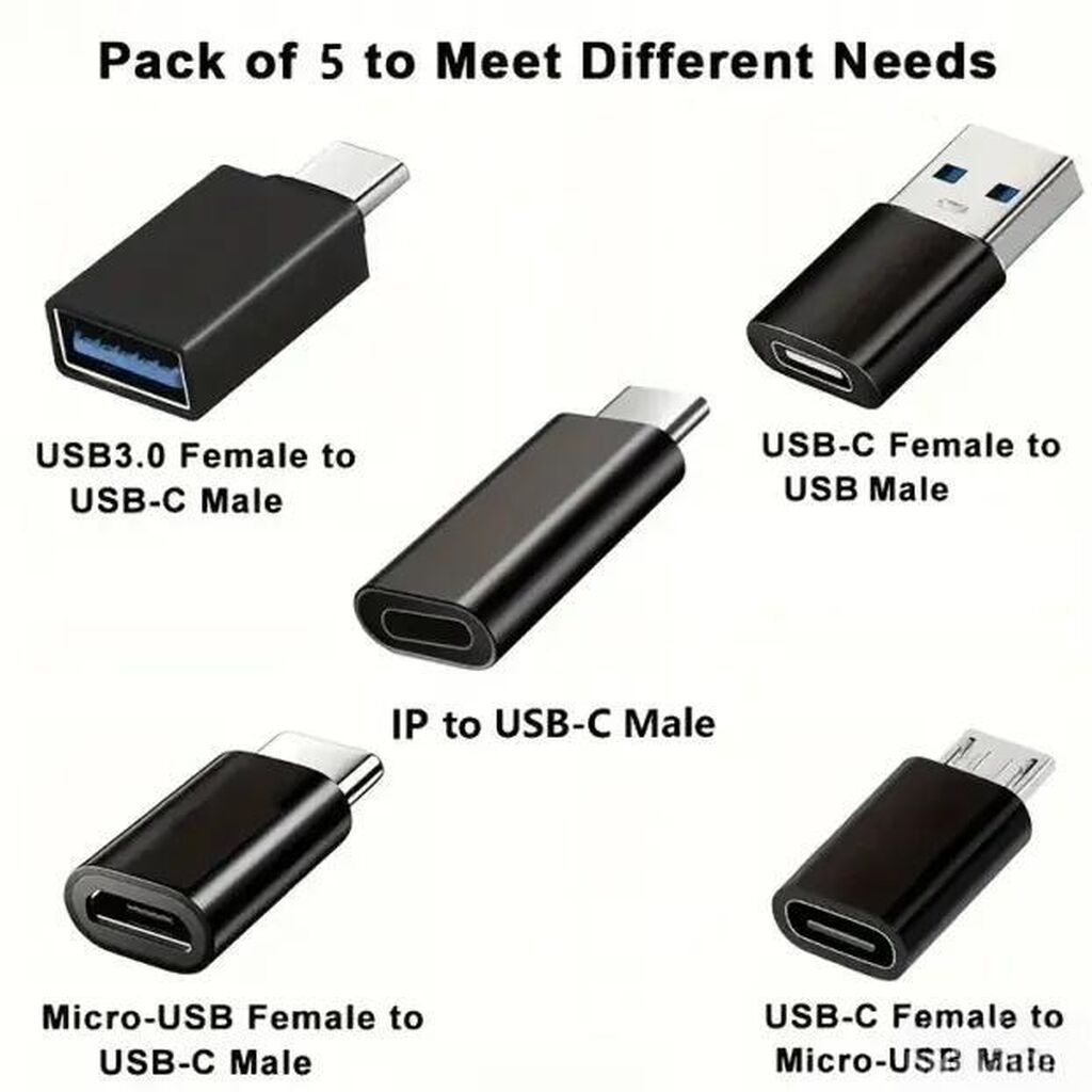 Adapteri od USB-C do USB 3.0, set od 5 komada NOVO. Opis proizvoda