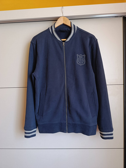 Watsons Navy Varsity Zip Jacket-College / Preppy