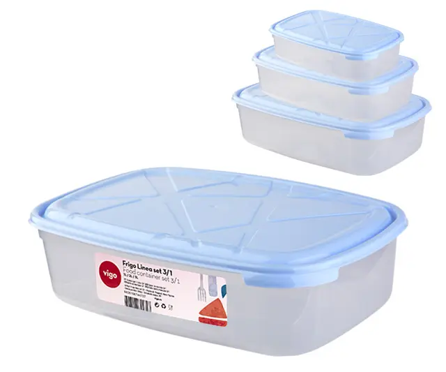Plastična posuda Frigo Linea set 3/1, Svetloplava