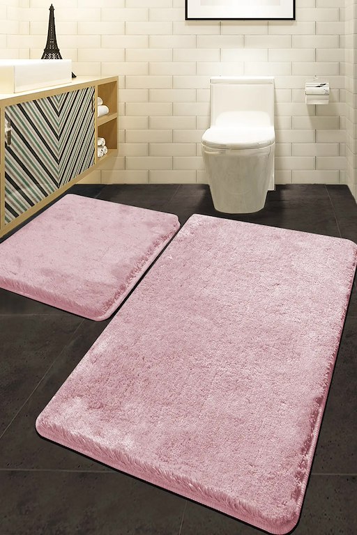 L'essentiel Maison Set 2 prostirke za kupatilo Roze