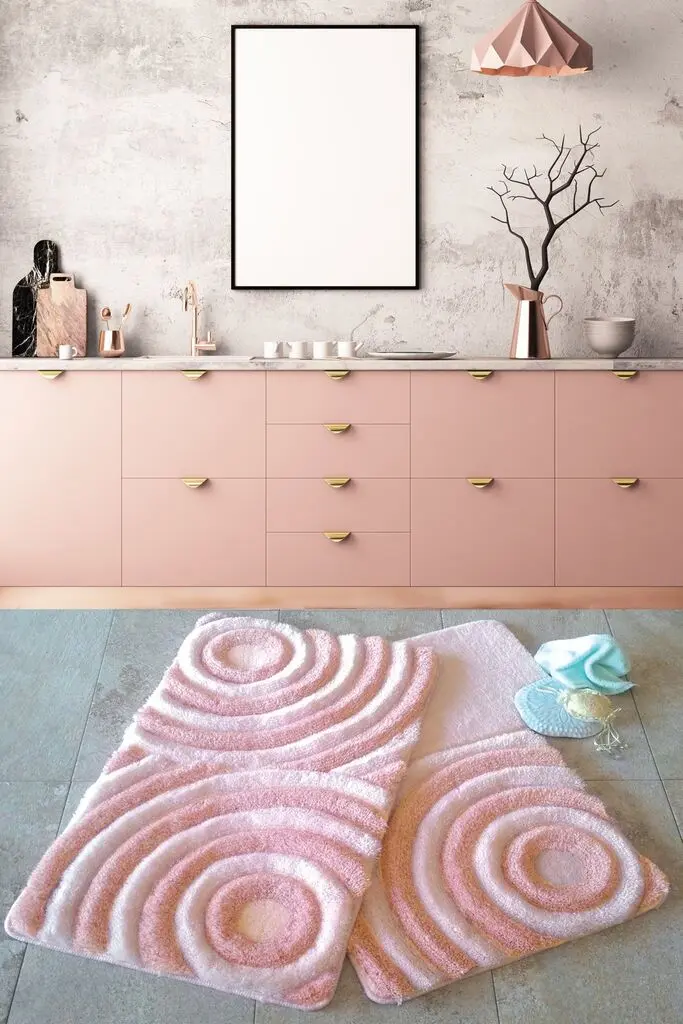 L'essentiel Maison Set 3 prostirke za kupatilo Bež