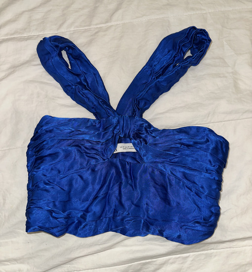 426.Zara top royal blue
