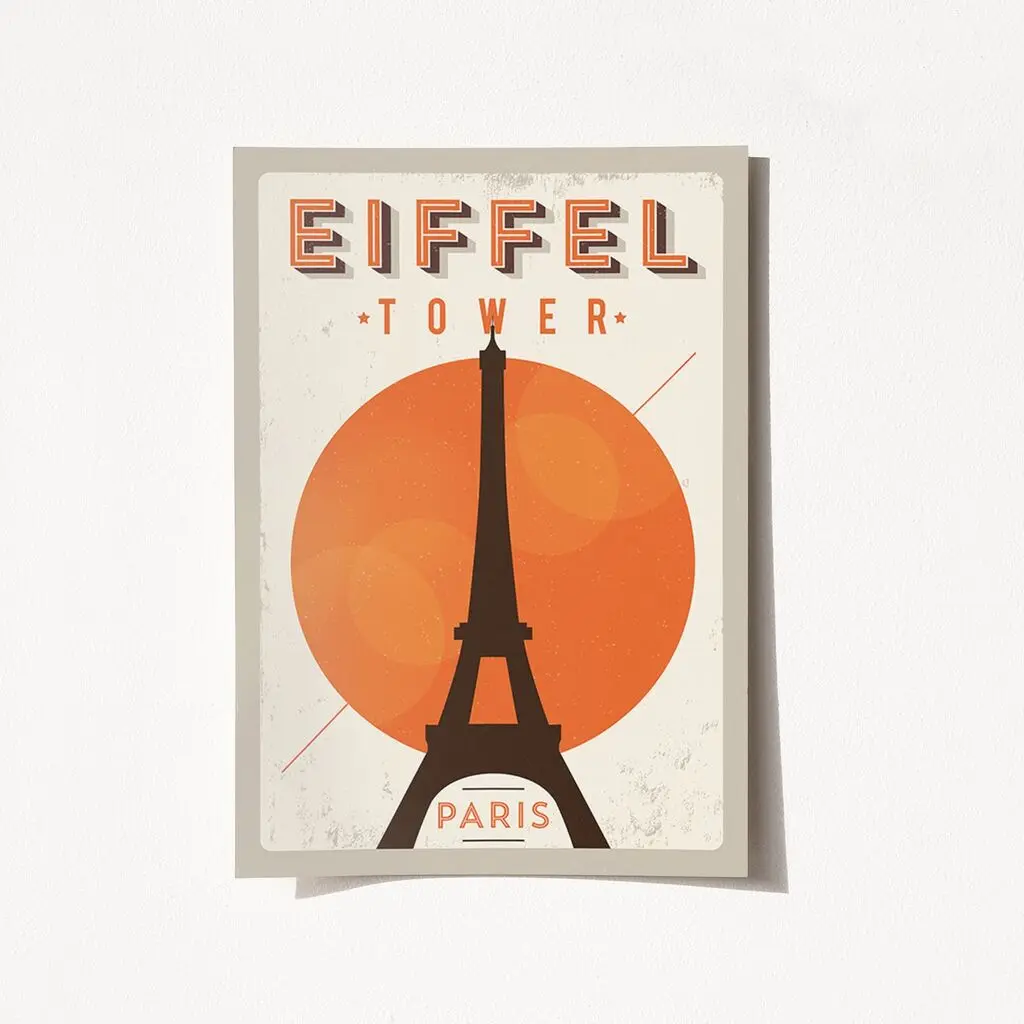 Wallity Poster Eiffel Paris-1949, 21x29,7 cm