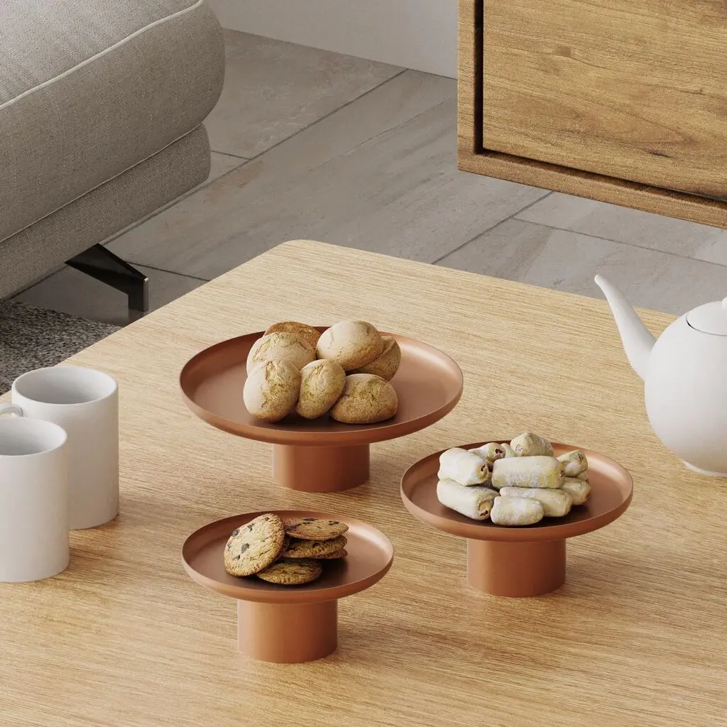 Aberto Design Stona dekoracija Nisiros A, 3 komada, Bronzana