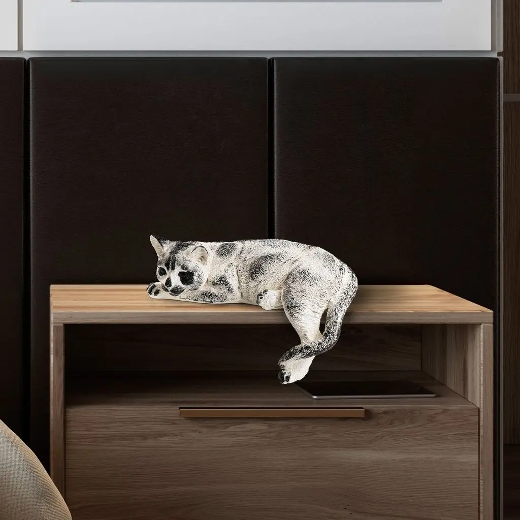 Aberto Design Dekorativna figura Cat, Bela