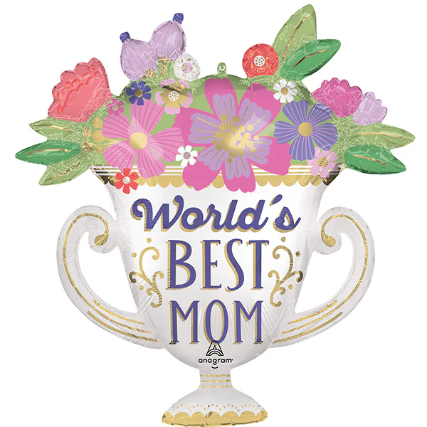 World’s Best Mom Trophy folija balon