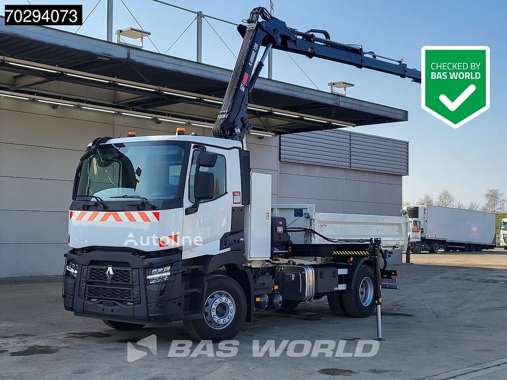 Novi Renault C 430 4X2 NEW! HIAB X-Hiduo 138 Crane 6m3 Dautel 3-Side tipper E kiper