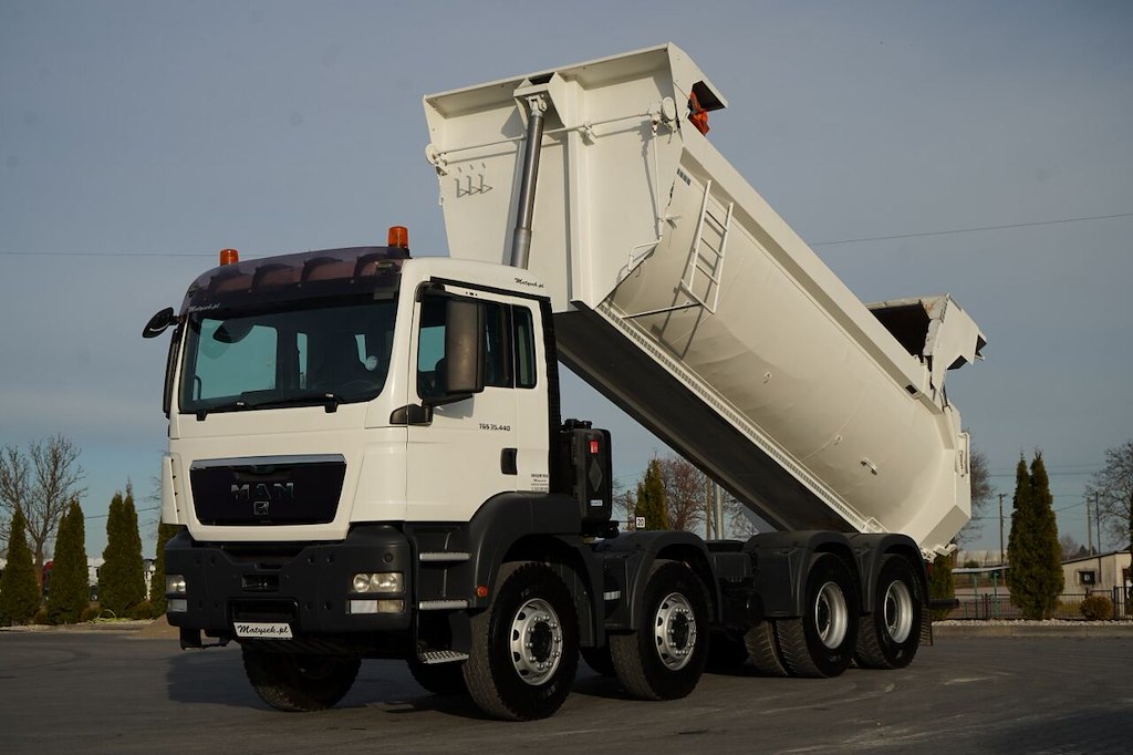 MAN TGS 35.440 / 8X4 / WYWROTKA TYLNOZSYPOWA / HYDROKLAPA / MANUAL   kiper