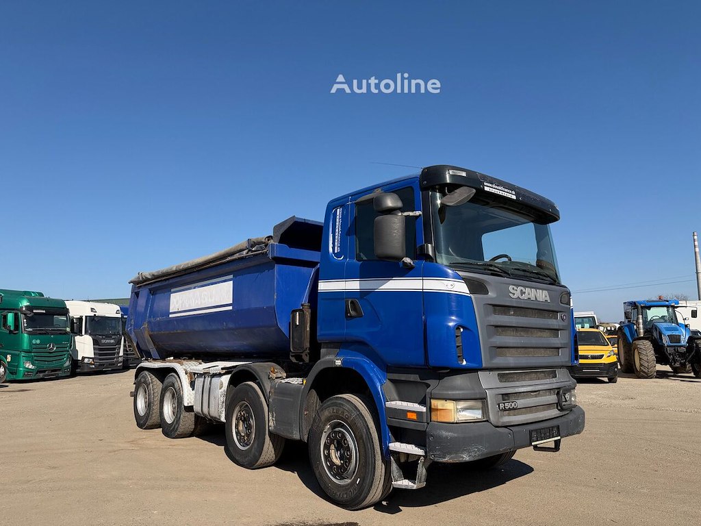 Scania onesided kipperV8 8x4, 20m3, E4, manual, vin 141 kiper